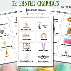 Easter Charades for Kids and Adults - Printable Family Game for ...