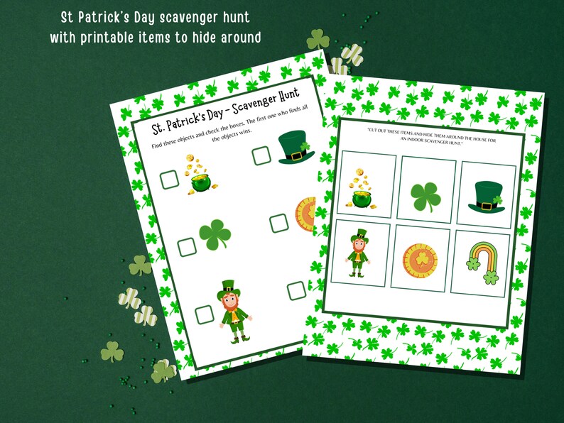 St. Patrick's Day Kids Activities Word Search, I Spy, Maze, Unscramble ...