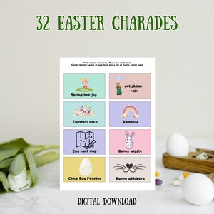 Easter Charades for Kids and Adults - Printable Family Game for ...