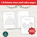 Christmas Tracing Practice Worksheets for Preschoolers and Handwriting ...
