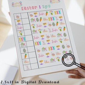 Printable I Spy Easter Activity Fun Look and Find Activity, Interactive ...