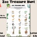 Zoo Treasure Hunt, Kid's Scavenger Hunt Activity, Family Trip to the ...