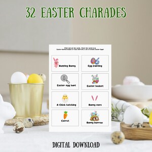 Easter Charades for Kids and Adults - Printable Family Game for ...