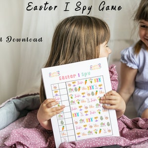 Printable I Spy Easter Activity Fun Look and Find Activity, Interactive ...