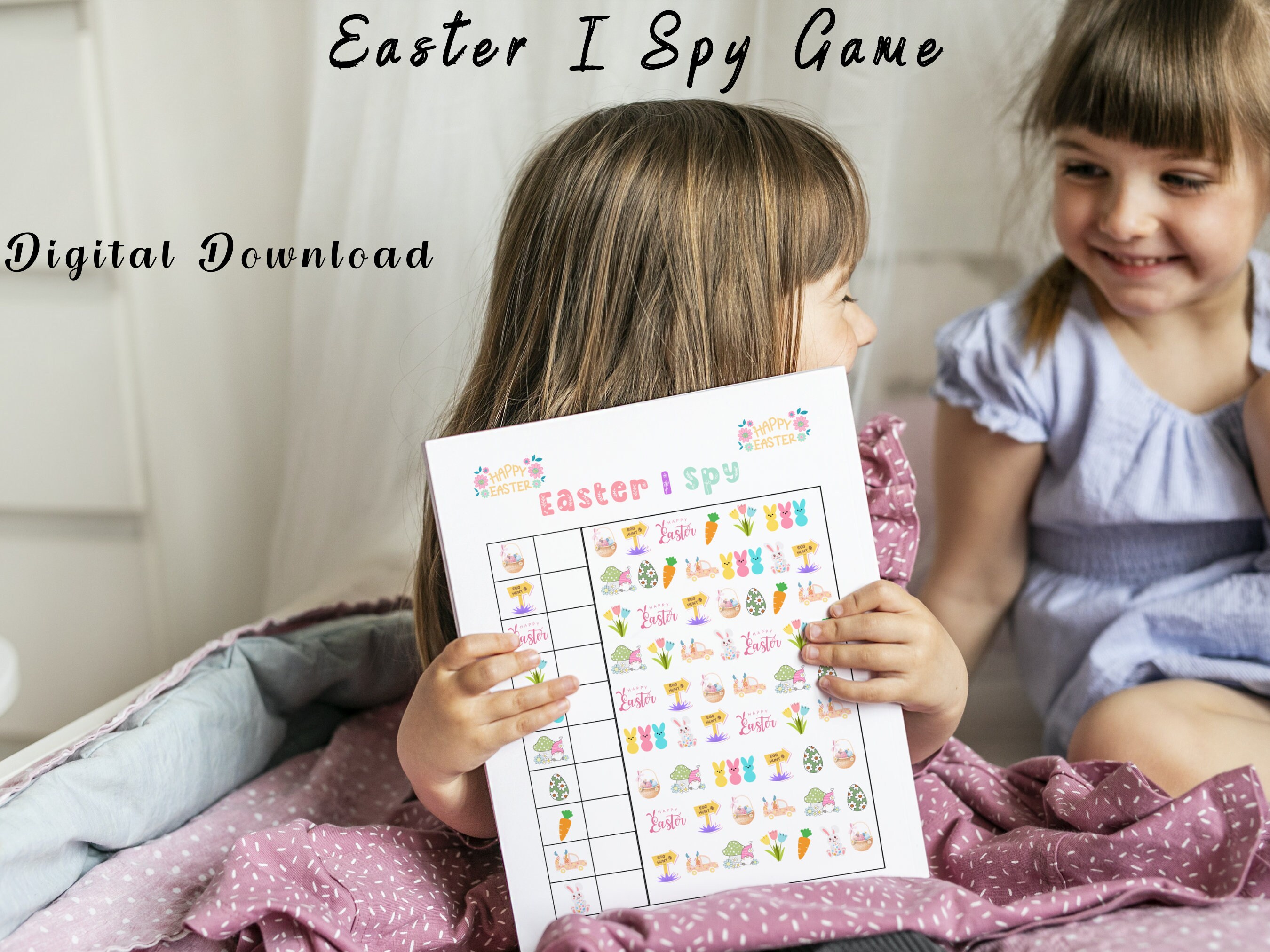 Printable I Spy Easter Activity Fun Look and Find Activity, Interactive ...