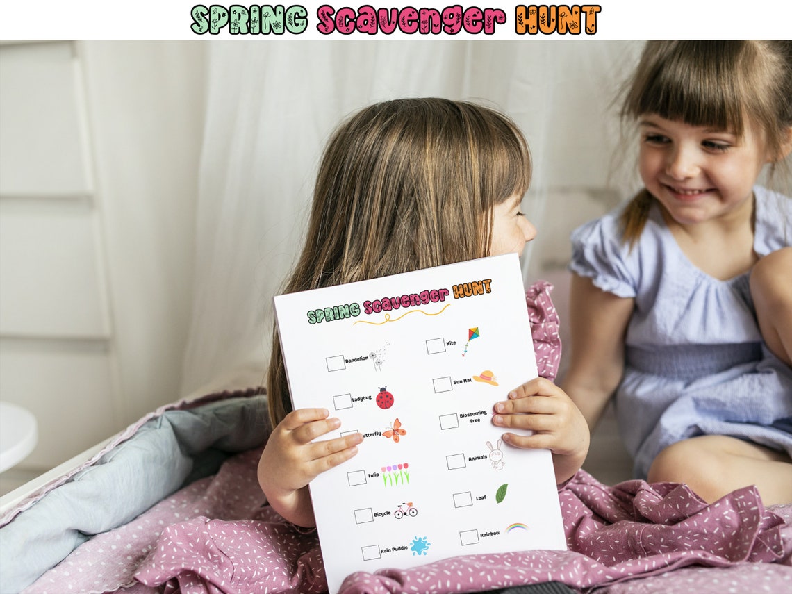 Spring Scavenger Hunt Printable, Nature-easter Scavenger Hunt - Kids ...