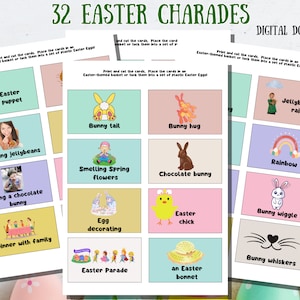 Easter Charades for Kids and Adults - Printable Family Game for ...