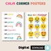 Calm Down Corner Posters Grounding Classroom Calming Technique Kid's ...