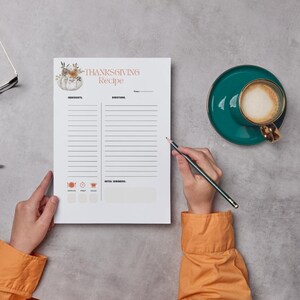 Thanksgiving Planner Turkey Day Thanksgiving Bundle Holiday Menu ...