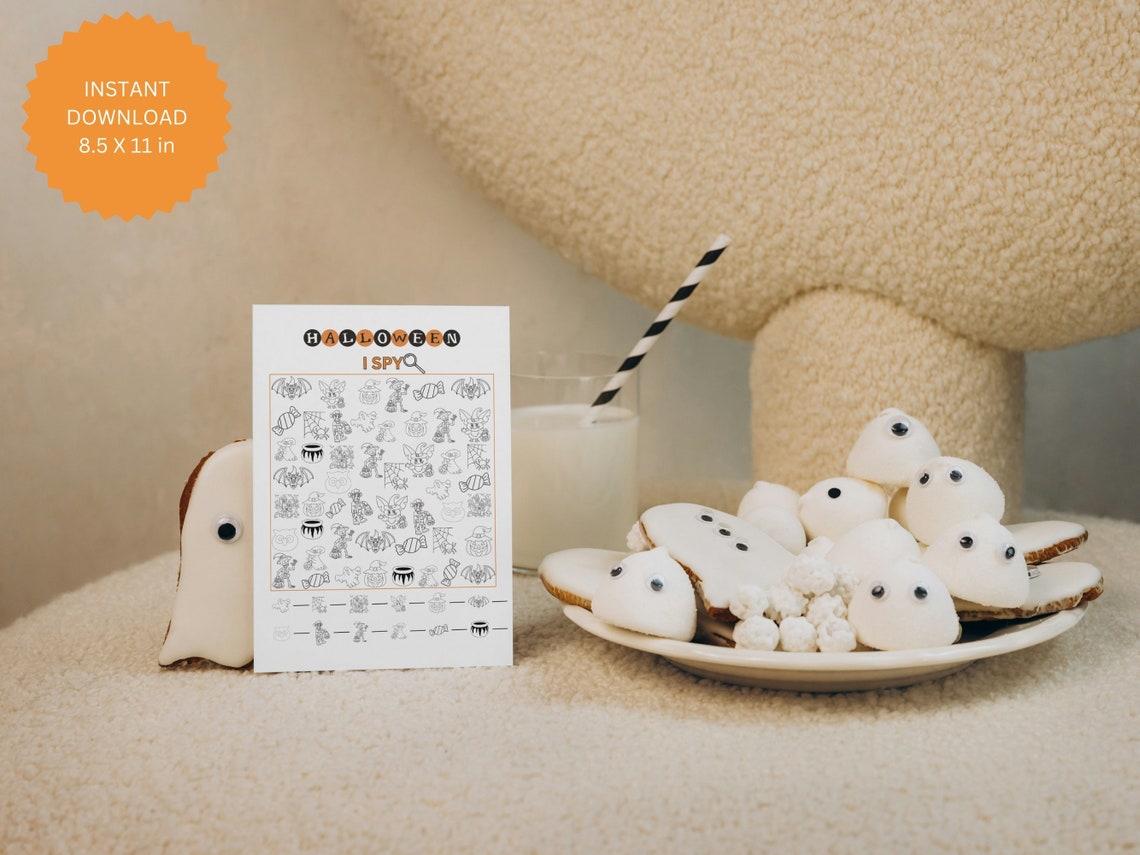 Halloween I SPY Printable Fun Search and Find Activity for Kids and ...