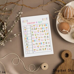 Printable I Spy Easter Activity Fun Look and Find Activity, Interactive ...
