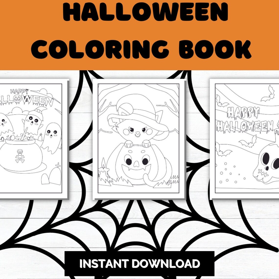 Halloween Coloring Pages for Kids Halloween Coloring Book Halloween ...