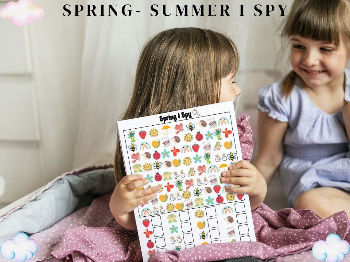 I Spy Printable Games Kids Road Trip Activity Spring Summer I Spy Kids ...
