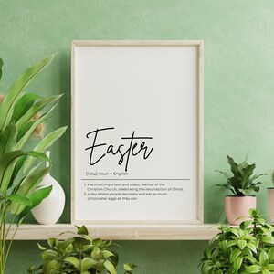 Easter Print | Easter Definition Print | Funny Wall Art | Minimalist ...