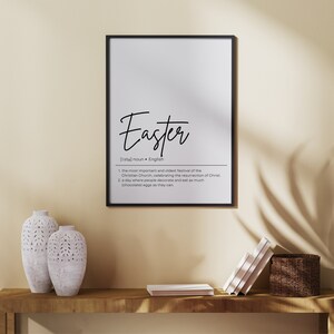 Easter Print | Easter Definition Print | Funny Wall Art | Minimalist ...
