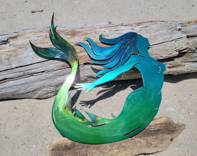 Mermaid Steel Wall Art free Shipping - Etsy