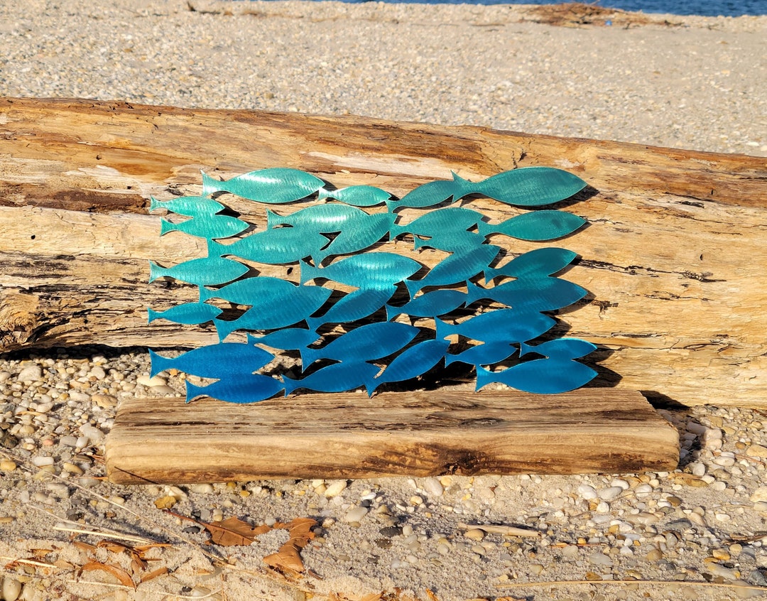 Fish School - Steel Wall Art (FREE SHIPPING) - Etsy