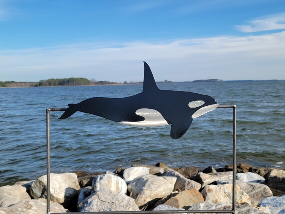 Orca Steel Wall Art FREE SHIPPING - Etsy