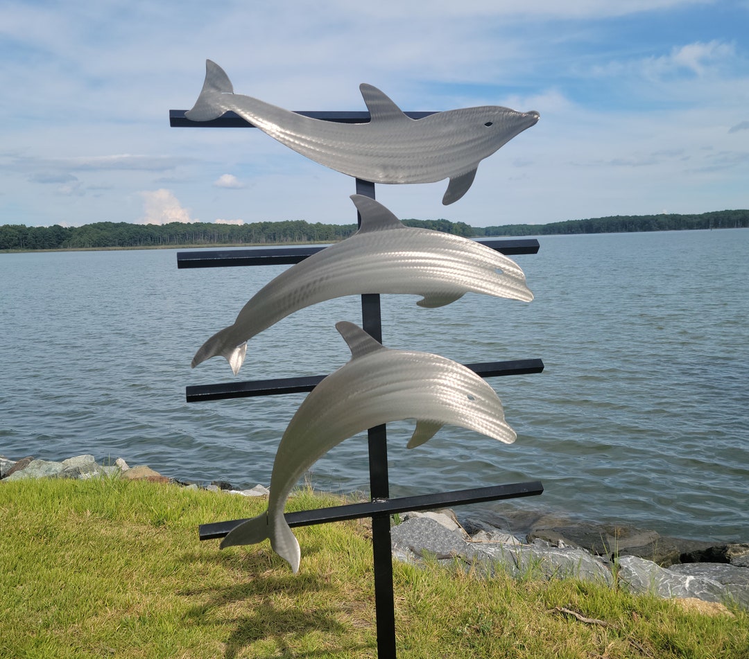 Dolphin Pod Metal Wall Art FREE SHIPPING - Etsy