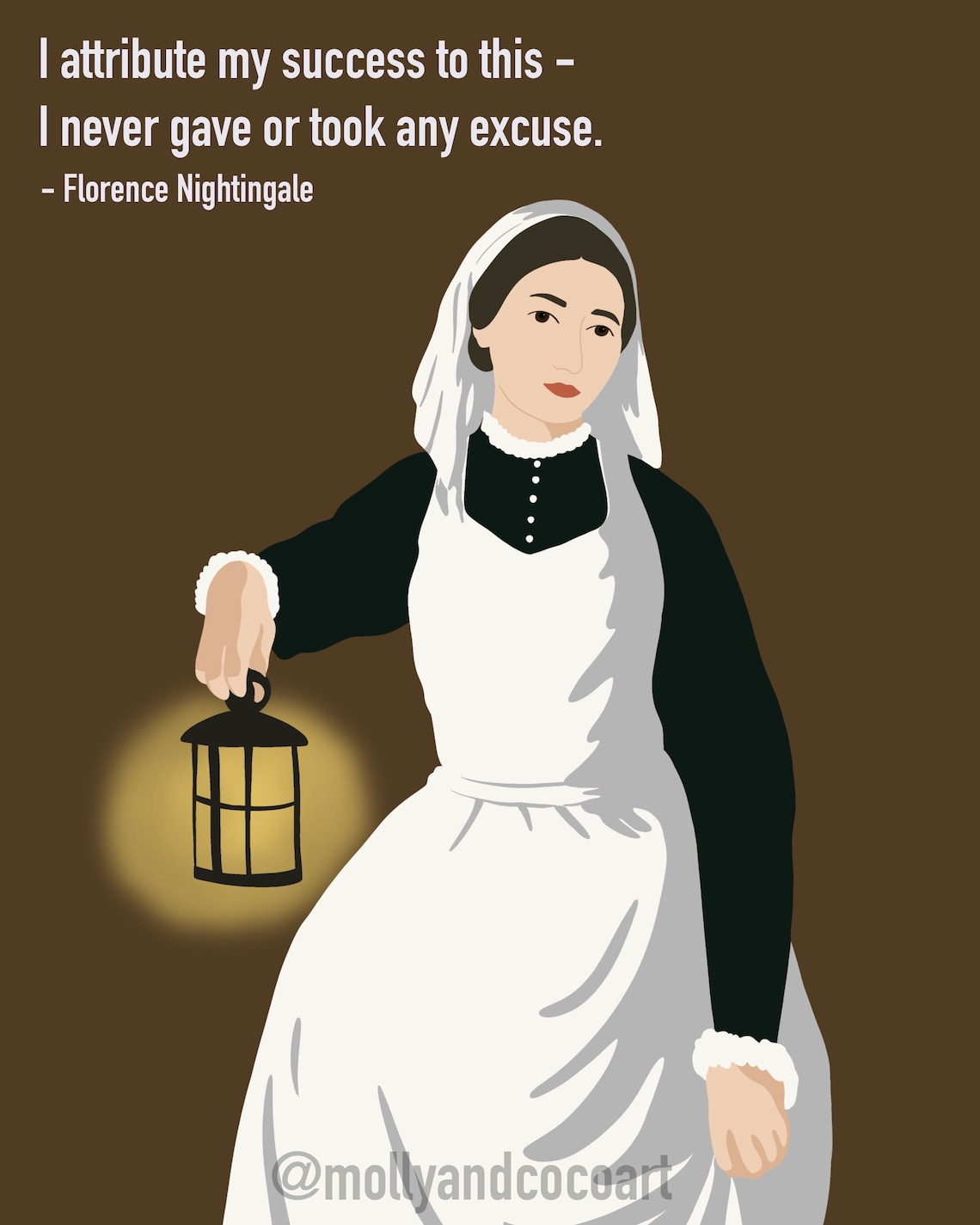 Florence Nightingale Quote Poster Digital Art Print | Etsy