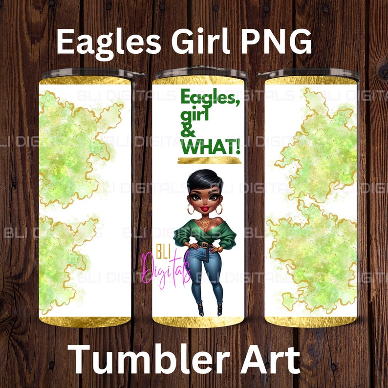 Eagles Girl PNG: African American Woman, Tumbler/shirt Art (digital ...