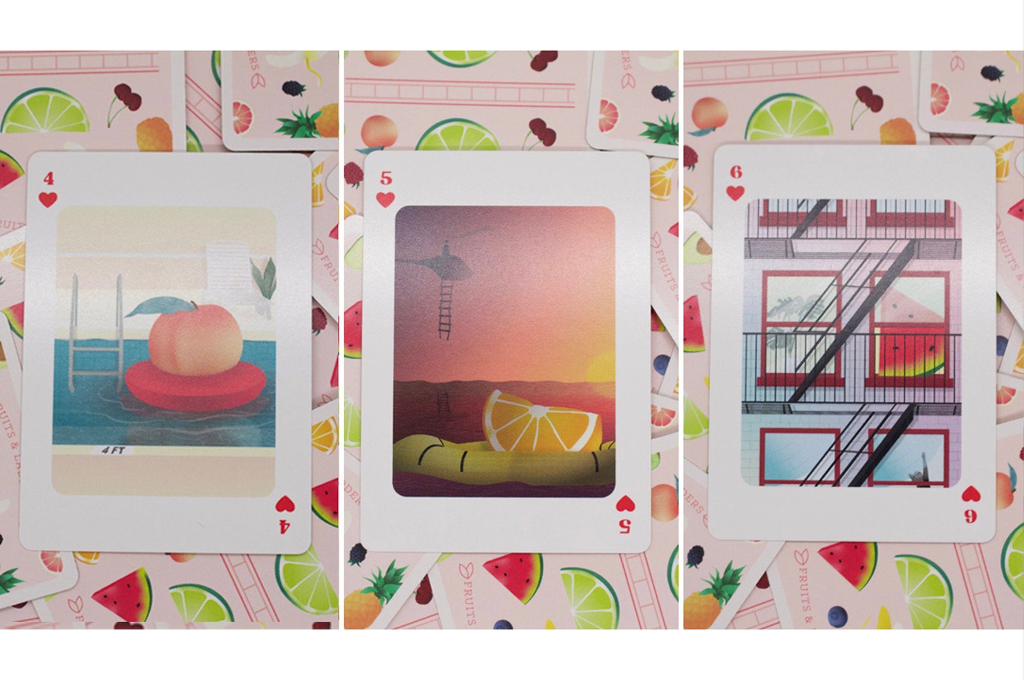 Fruits & Ladders Playing Cards - Etsy