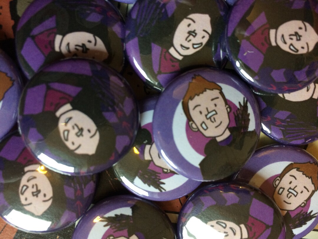Hawkeye Button Badges - Etsy