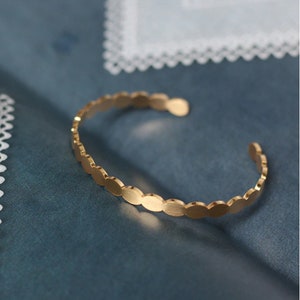 Minimalist Matte Finish Stainless Steel Cuff Bangle Bracelet - Etsy