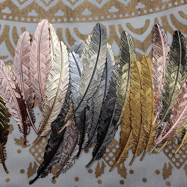 Feather Bookmarks - Etsy