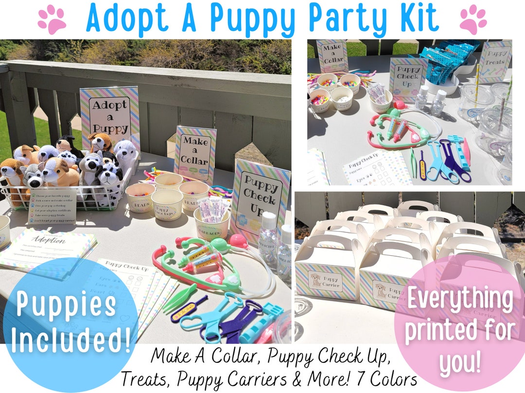 Puppy Adoption Party Dog Birthday Party Puppy Birthday - Etsy