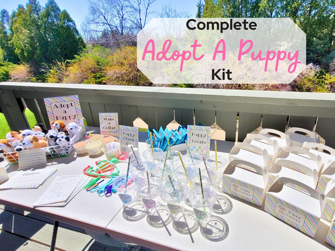 Puppy Adoption Party Dog Birthday Party Puppy Birthday - Etsy