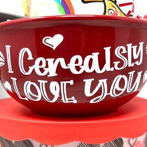 I Cereal-sly Love You Cereal Bowl/cereal Bowl/cereal-sly/sly/i and Love ...