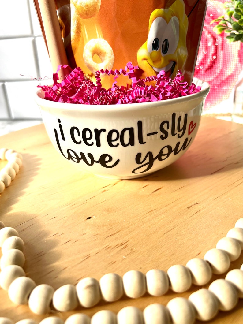 I Cereal-sly Love You Cereal Bowl/cereal Bowl/i Love You/gift for Kids ...