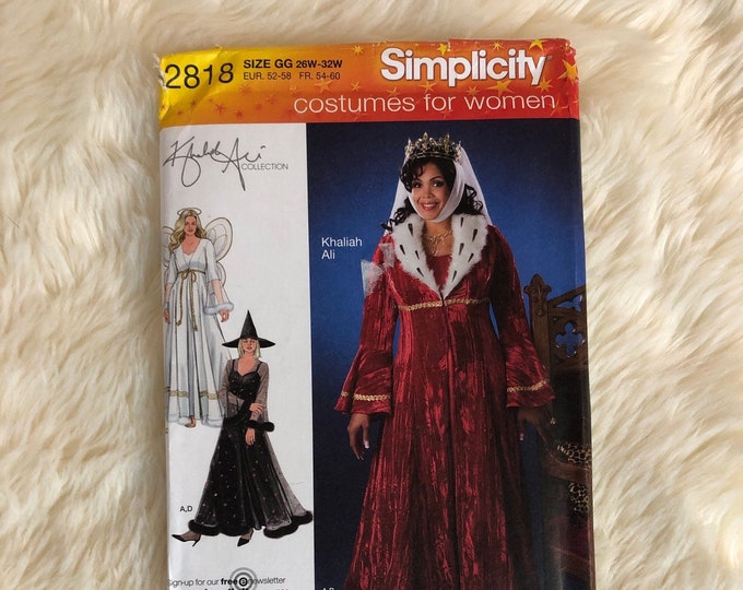 Simplicity Costume Pattern for Women 2818 UNCUT Khaliah Ali Gown - Etsy