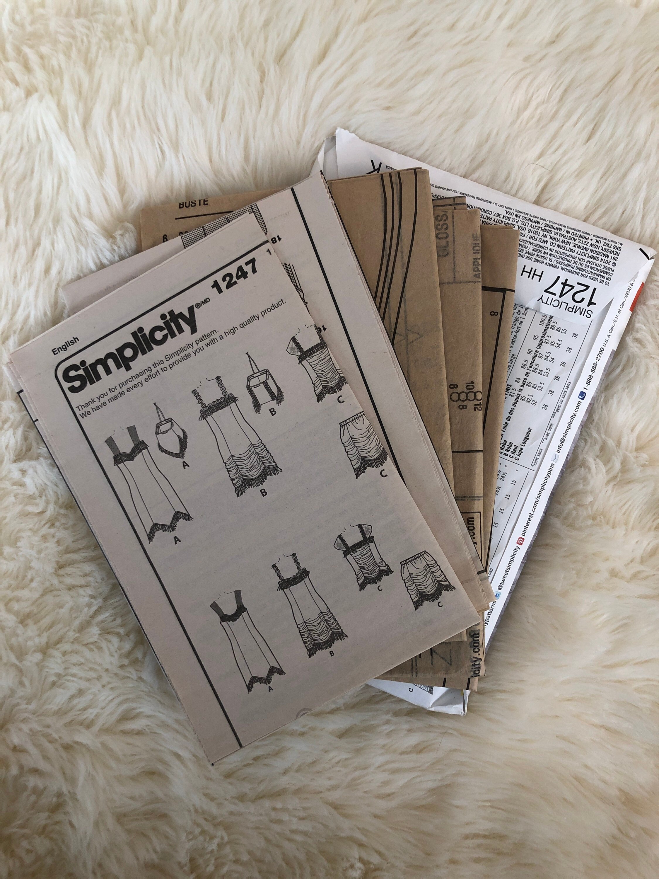 Simplicity 20s Flapper Costume Pattern 1247 Size 6-12 - Etsy