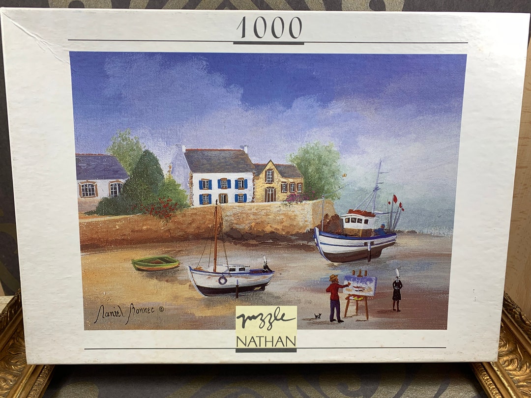 Vintage Puzzle Nathan La Plage Bretonne Der Bretonische Strand 1000 ...