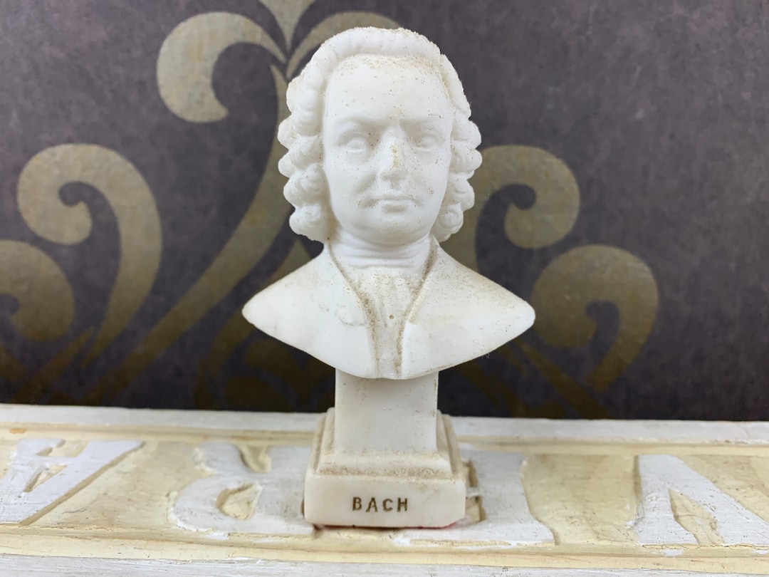 Old Bust Statue Bach Composer Bach Bust - Etsy