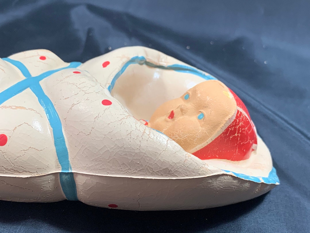 Rare Antique Squeaker Doll of a Sleeping Child in a Blanket - 20 Cm ...
