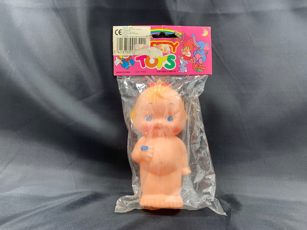Vintage Rubber Squeaky Doll in Mint Condition - 1970s - Squeeze Doll ...