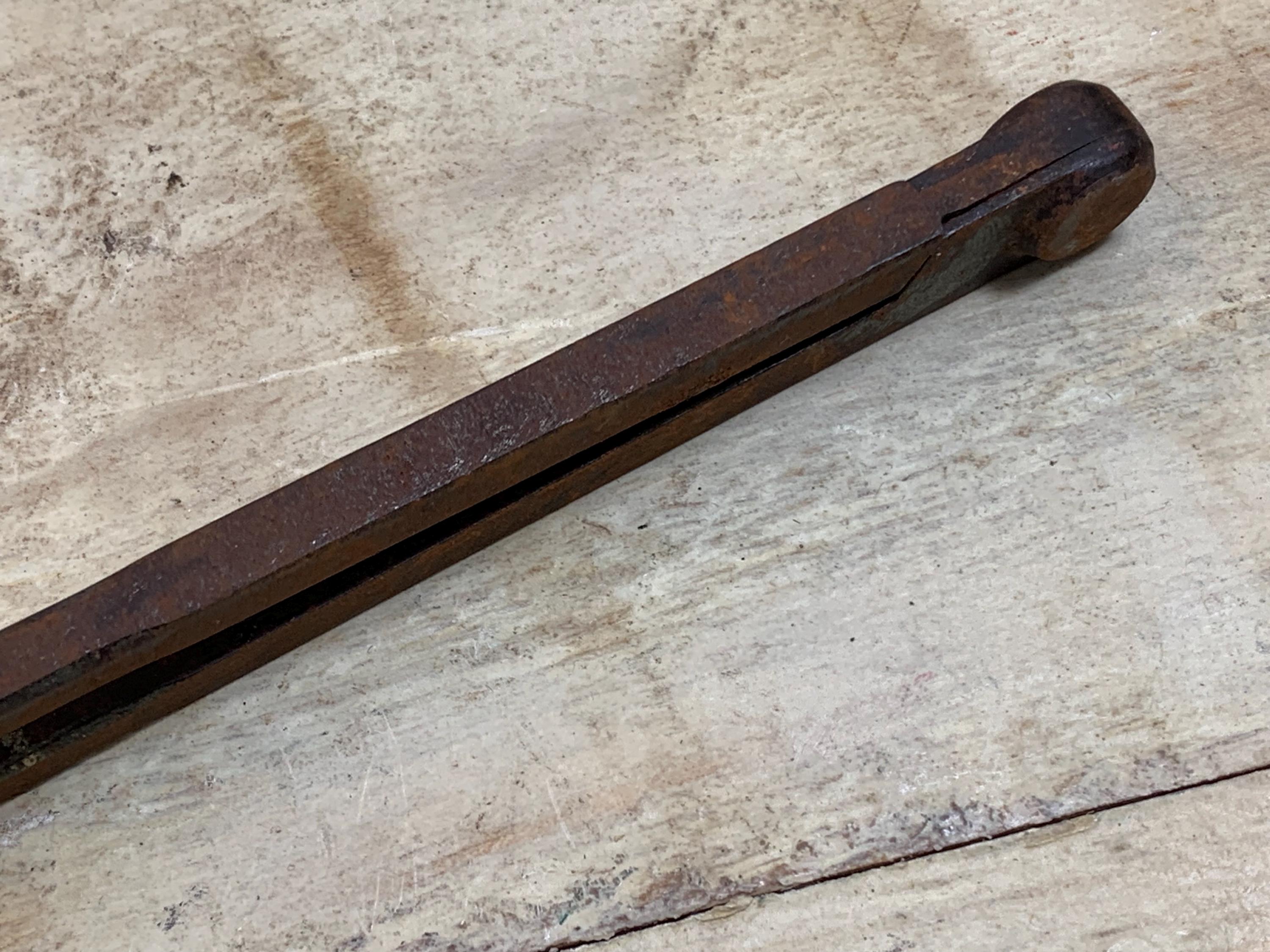 Old Rusty Compass With Dry Points - Antique Iron Drawing Divider ...