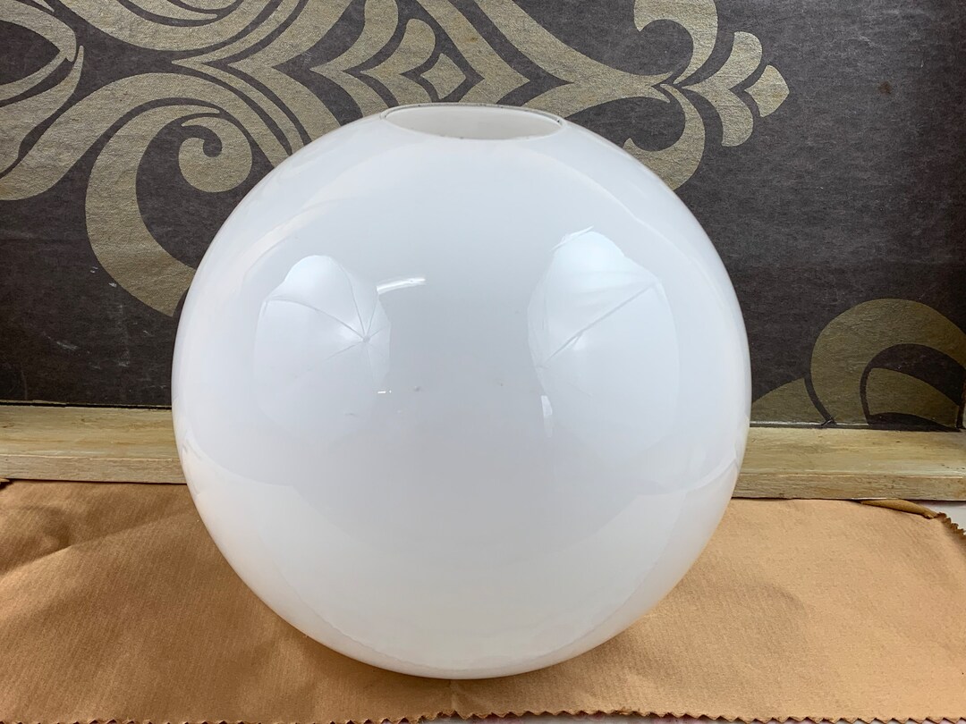 Vintage Large Beautiful Glass Ball Lamp, Pendant Lamp Shade - 1950 ...