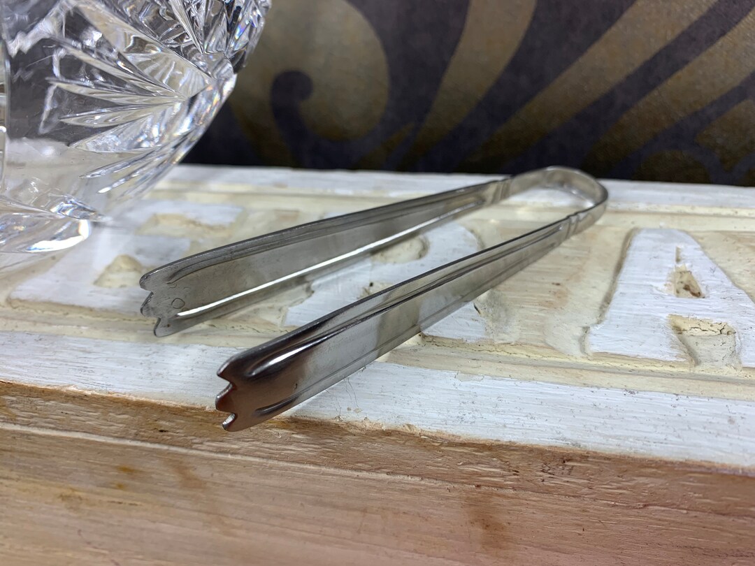 Antique Silver Colored Ice Cube Tongs in a Box - Etsy