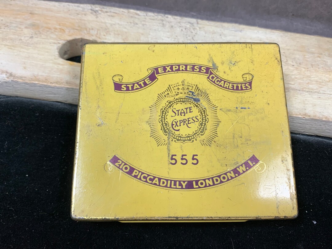 Vintage Cigar Box State Express Cigarettes 555 210 Piccadilly London ...