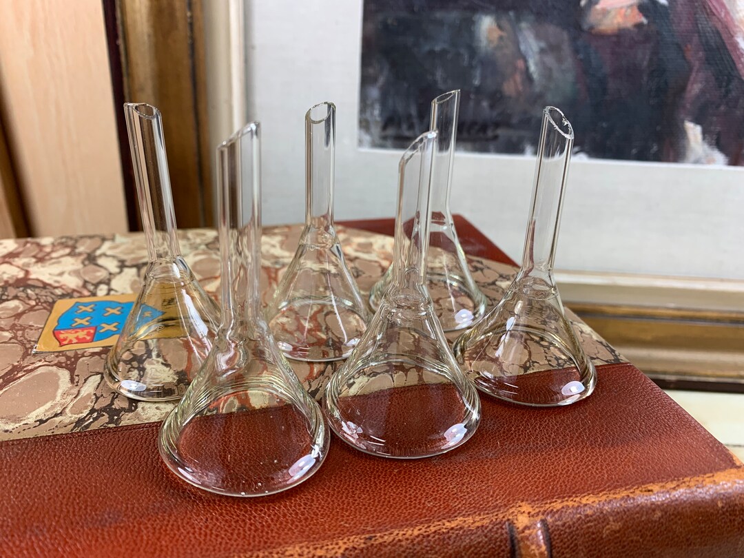 Glass Funnels Antique Hand-blown Mini Funnels Laboratory Funnels ...