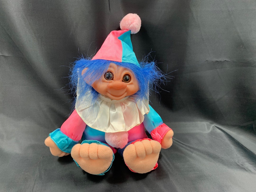 Vintage - Large Troll With Fabric Body Filled With Grains - Doll 30 Cm ...