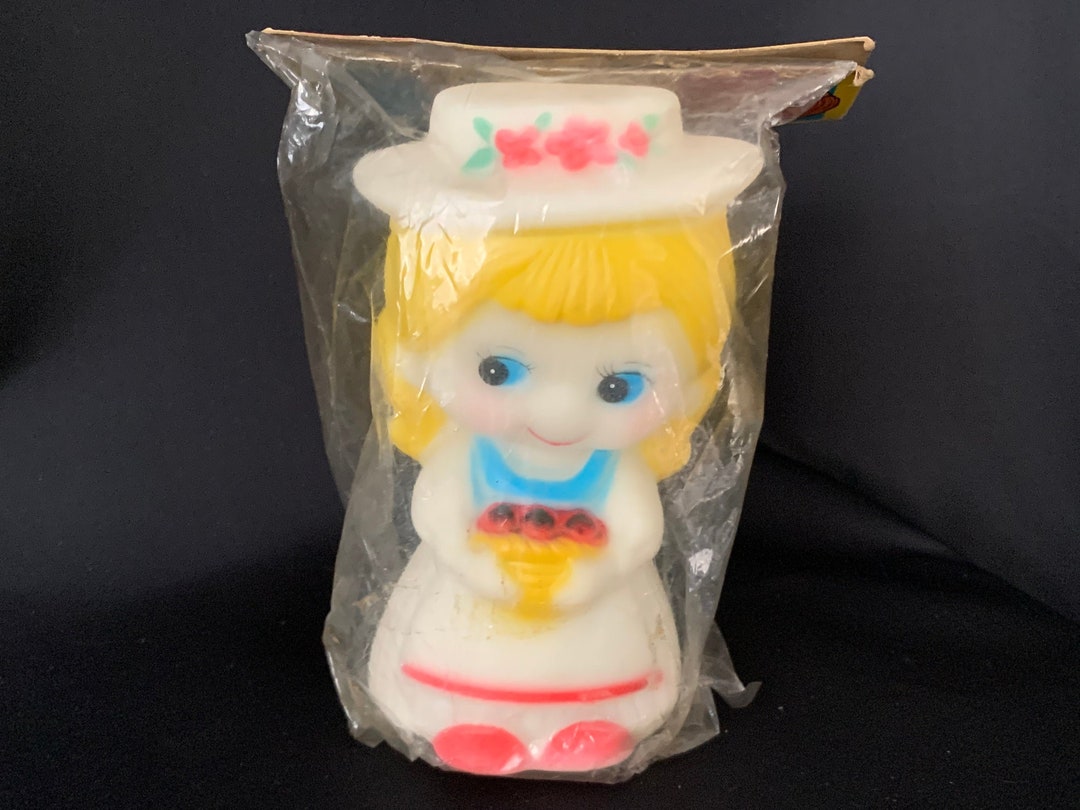 Vintage Rubber Squeaker Doll in Mint Condition 1970s Squeeze Doll ...