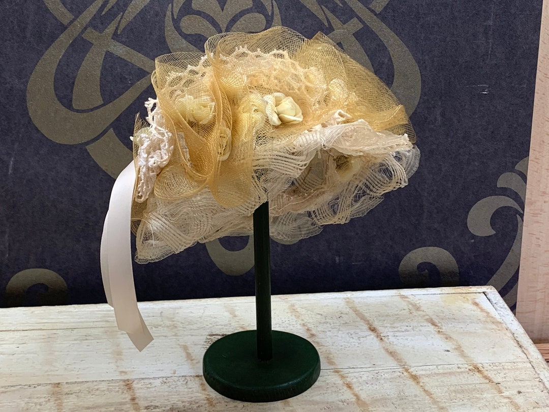 Beautiful Handmade Antique Doll Hat - Mint Condition - Circumference 38 ...