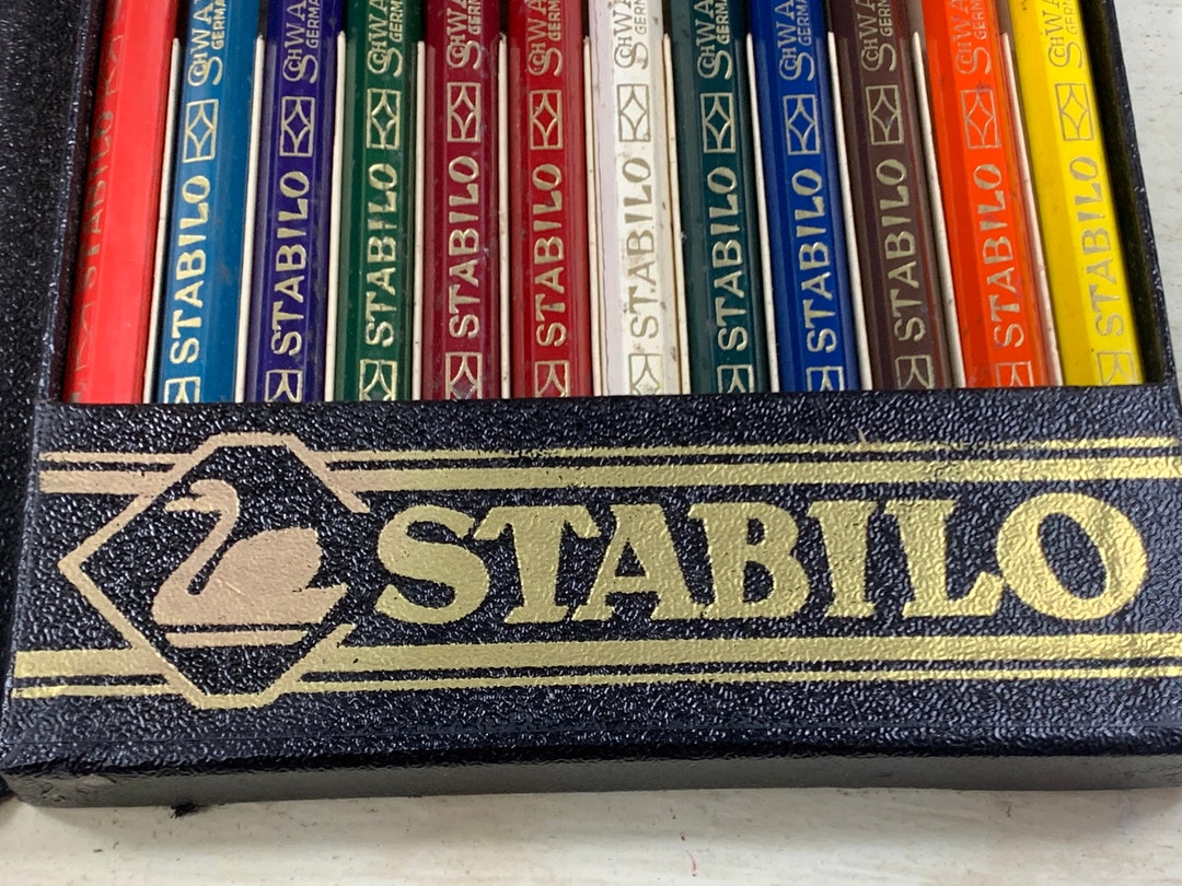 Stabilo Colored Pencils Nice Box With 12 Colored Pencils 80s - Etsy