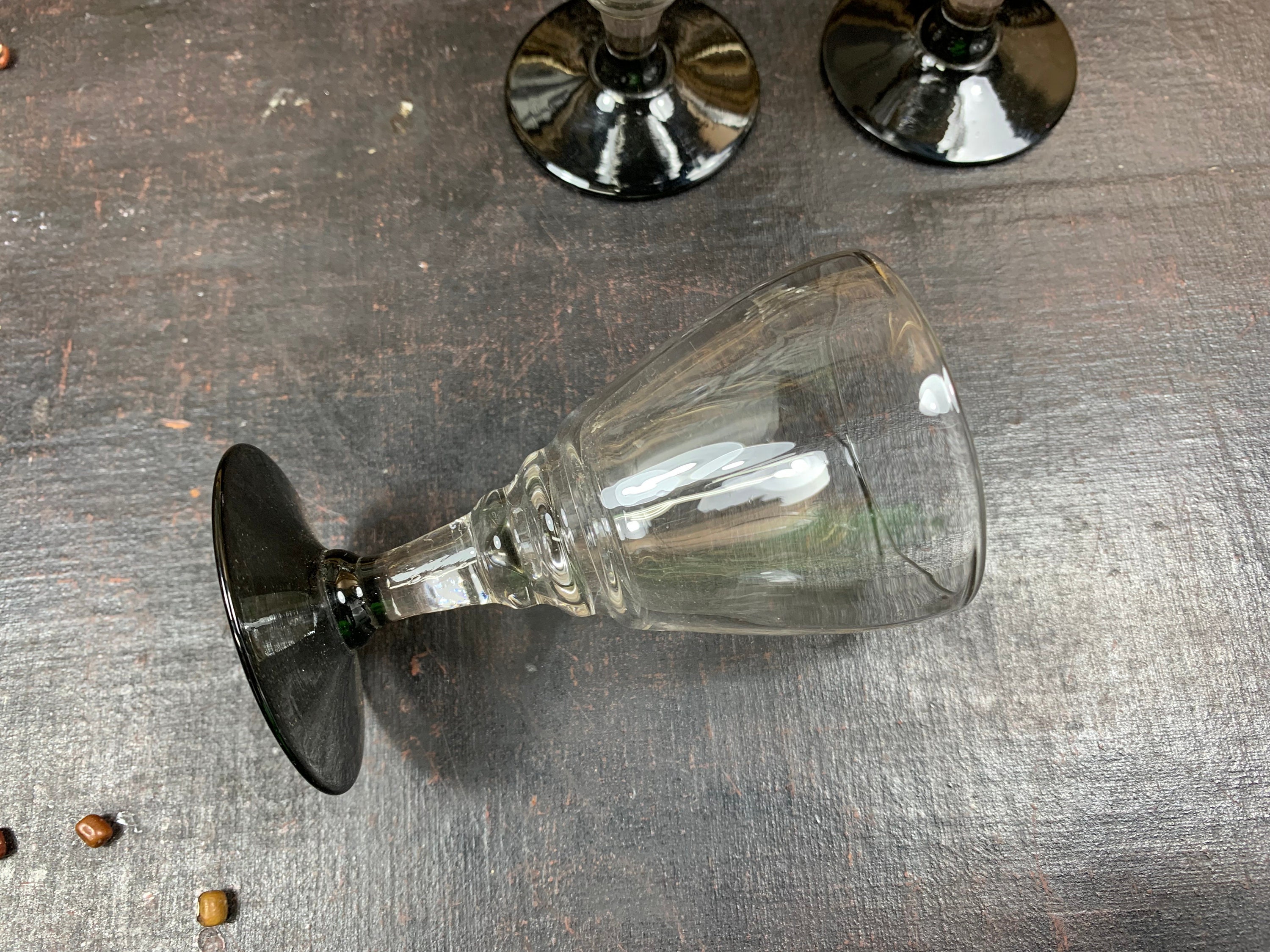 Antique Shot Glasses excellent condition glass on black | Etsy