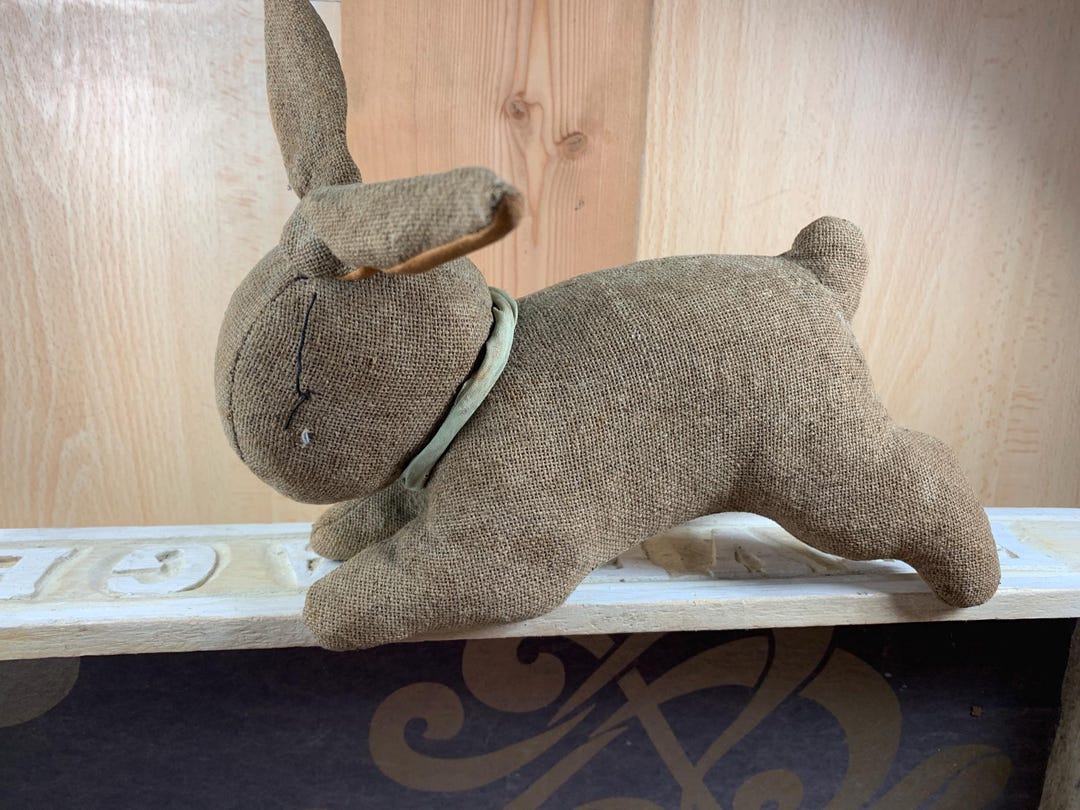 Old Rabbit Filled With Straw - Old Child's Cuddly Toy - 9.1'' - Etsy